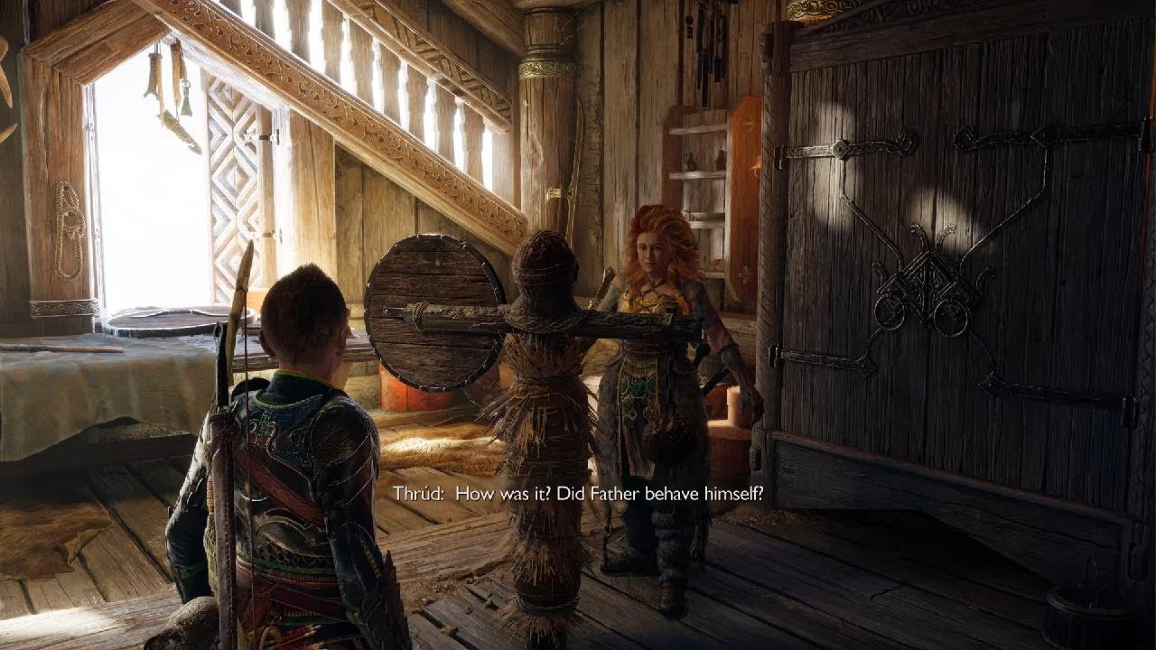 God of War Ragnarök: Atreus eavesdrops on Sif and Thor - YouTube