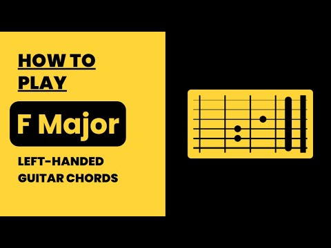 Left Handed F Major Guitar Chords: How to Play All Positions - YouTube