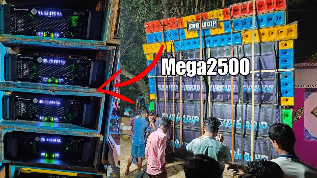 New Amplifier 😱 Mega 2500 Subhadip Music Saraswati Puja Special @Sintu ...