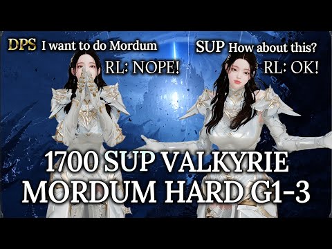 [Lost Ark]1700 SUP Valkyrie - Mordum Raid ACT 3 Hard Gate 1-3