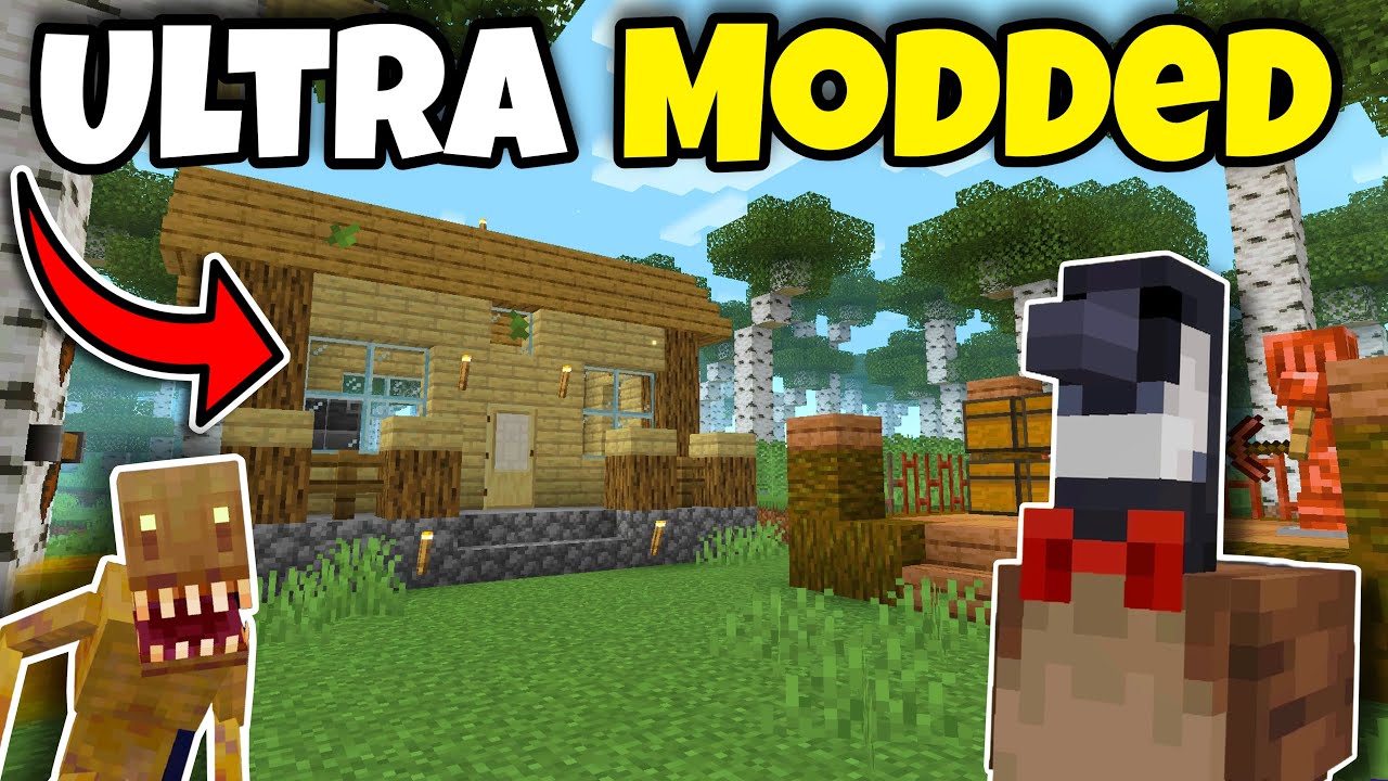 This Minecraft Bedrock Modpack Is AWESOME... | Ultra Modded #2 - YouTube