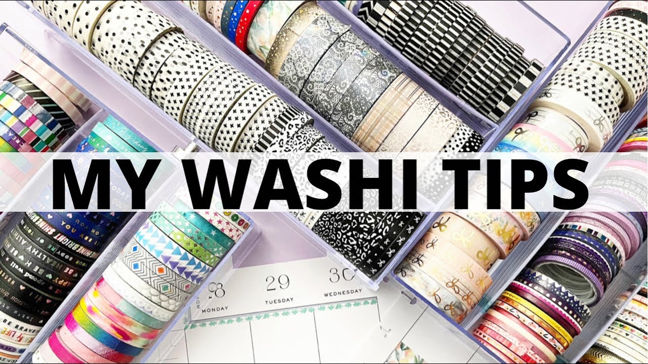 MY WASHI TIPS | HOW I LIKE TO USE WASHI IN MY PLANNERS - YouTube