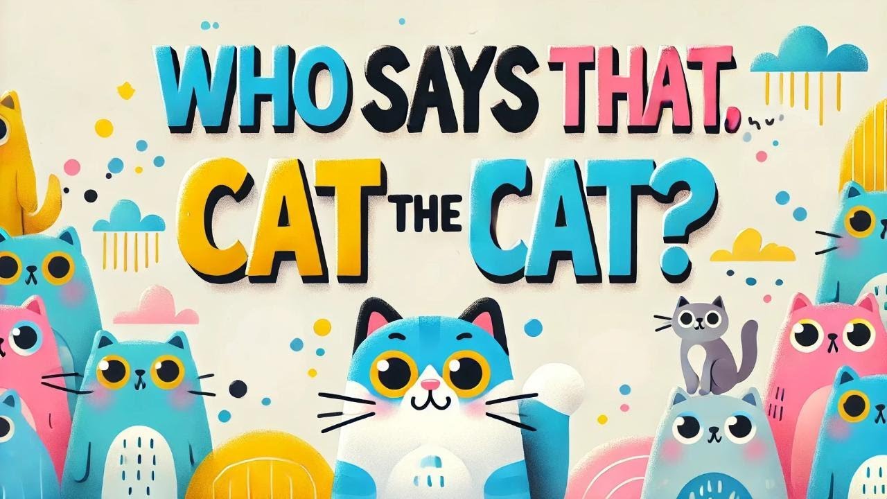 Who Says That, Cat the Cat? – Read-along about Animal Sounds and ...