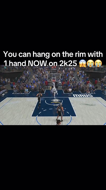 The One-Handed Rim Hang dunks in nba 2k25 #shorts #nba2k25 - YouTube