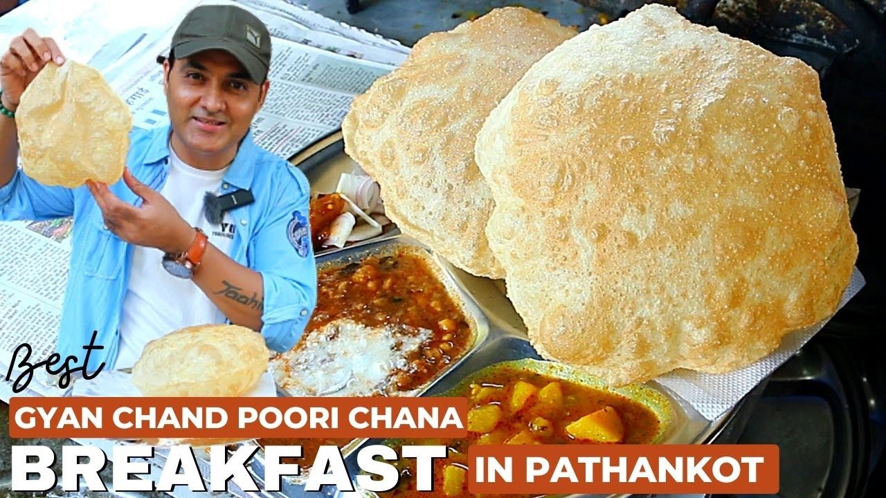 Best Breakfast in Pathankot | Pathankot Street food | Gyan Chand Poori ...
