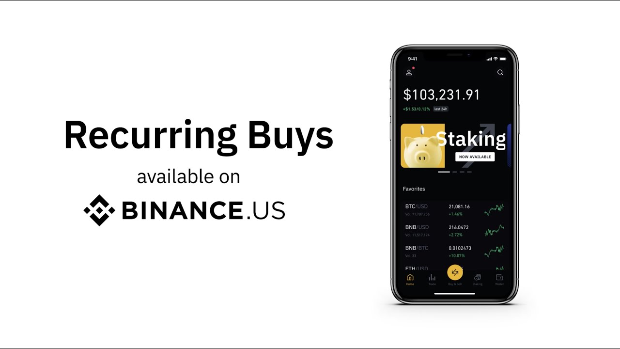Binance.US | How-To Setup Recurring Buys - YouTube