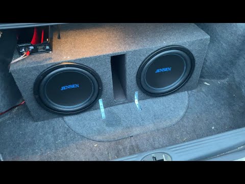 Jensen 12 inch subs!!! Bangin on a budget! - YouTube