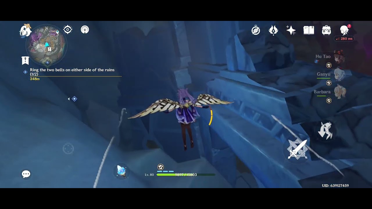 Ring the two bells on either side of the ruins 0/2 (The chasm quest ...