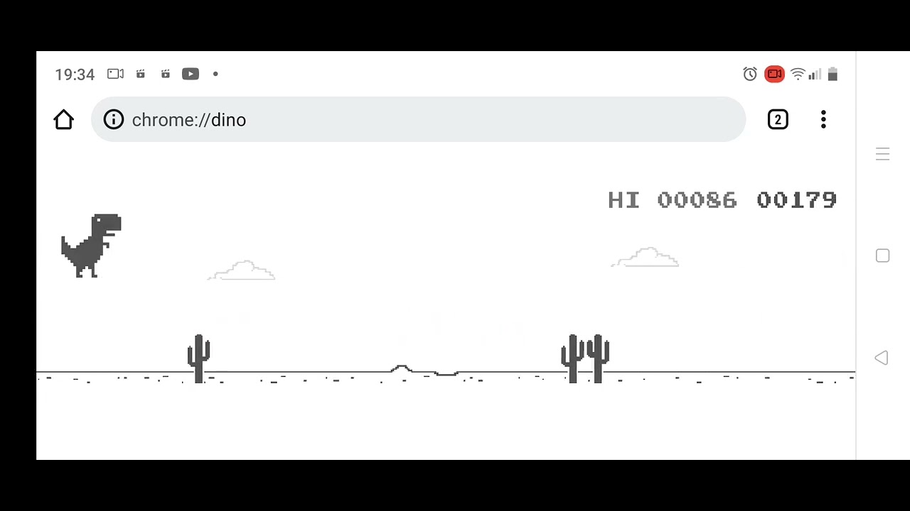 Chrome Dino Play 1! - YouTube