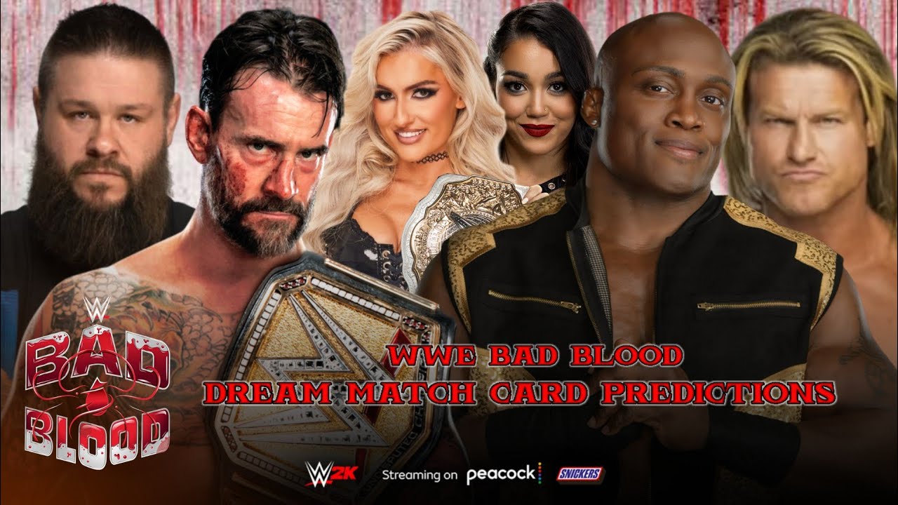 WWE BAD BLOOD 2025 DREAM MATCH CARD PREDICTIONS - RERO_CARDS - YouTube