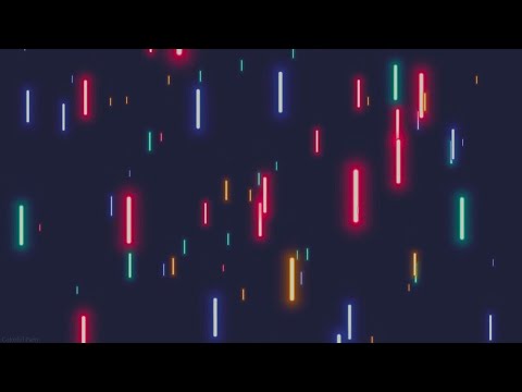 Neon ışıklı parti videosu Düşen çizgiler disko ekranı