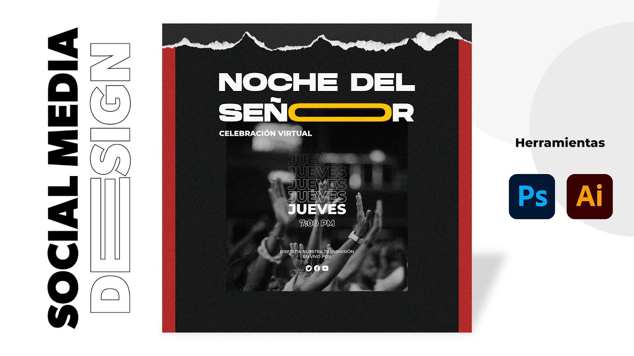 Efecto de Texto Estirado | Illustrator & Photoshop cc 2024 | Social ...