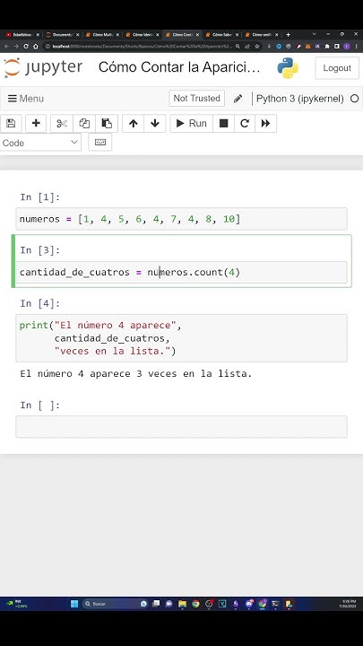 ¿Cómo Contar la Aparición de un Número en Listas Python? Explicación ...