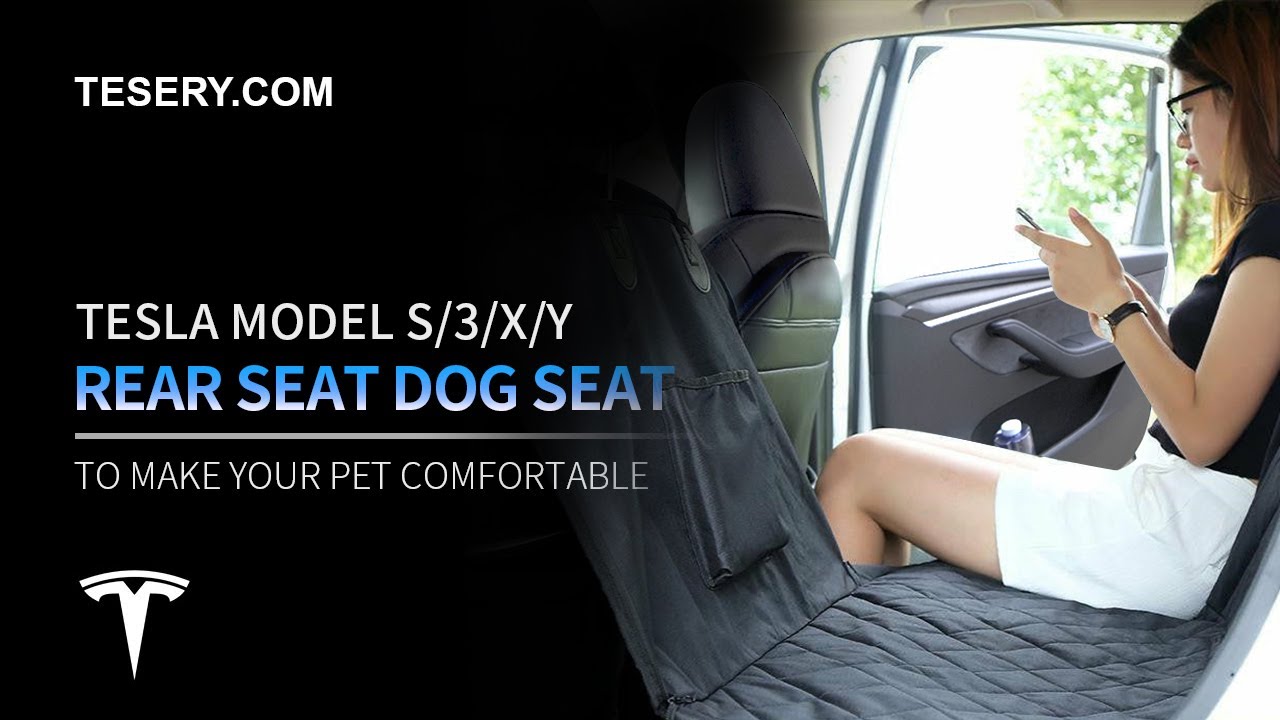 Tesla Accessories | Waterproof Dog Seat Cover from Tesery - YouTube