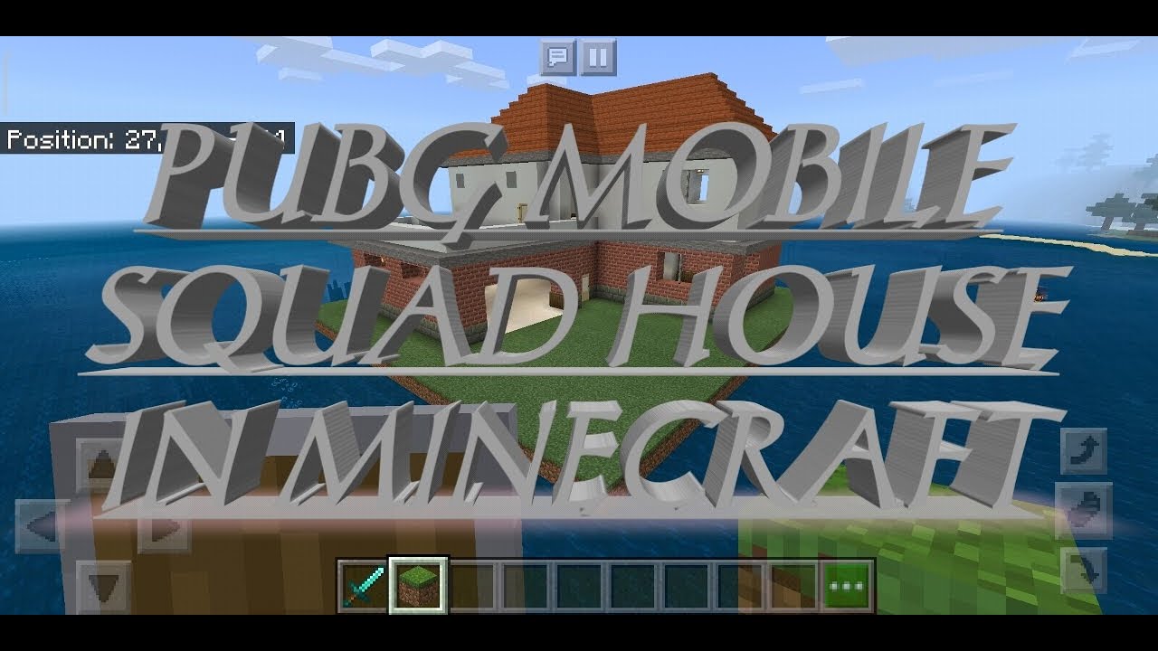 Building PUBG MOBILE Squad House In Minecraft! Part 1 - YouTube