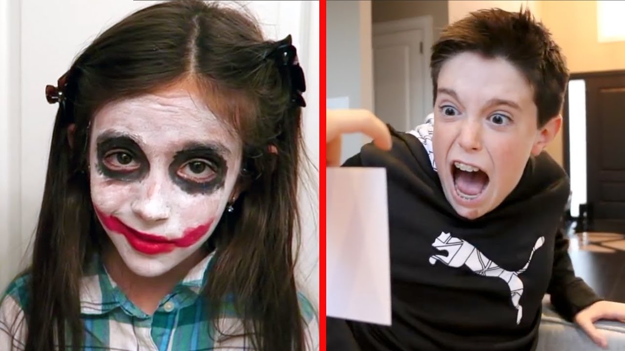 BEST HALLOWEEN MOMENTS CAUGHT ON CAMERA!! - (Eh Bee Family) - YouTube