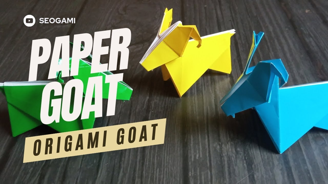 Origami Goat Evolution: From Flat Paper to Lifelike Sculpture - YouTube