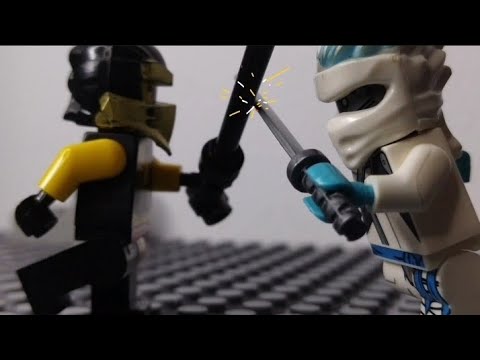 Ninja fight scene stop motion - YouTube