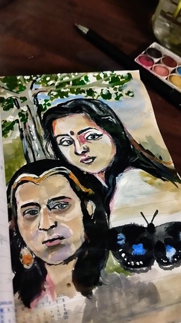 Njan gandharvan malayalam movie drawing#art #drawing #youtubeshorts# ...