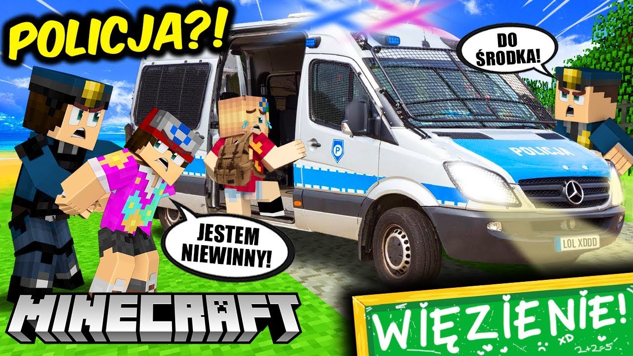 IDZIEMY DO WIĘZIENIA?! *policja?!* | MINECRAFT EKSTRA WAKACJE! - YouTube