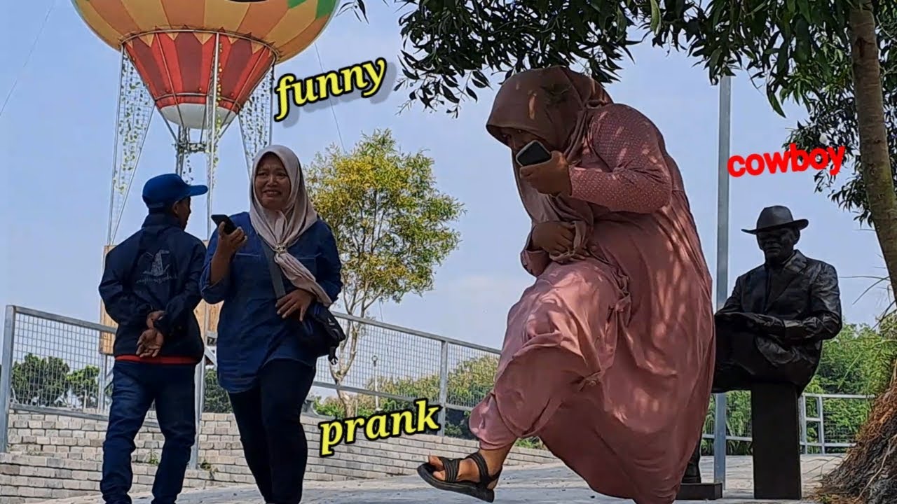 the best cowboy pranks //awesome reactions,//lelucon patung terbaik ...
