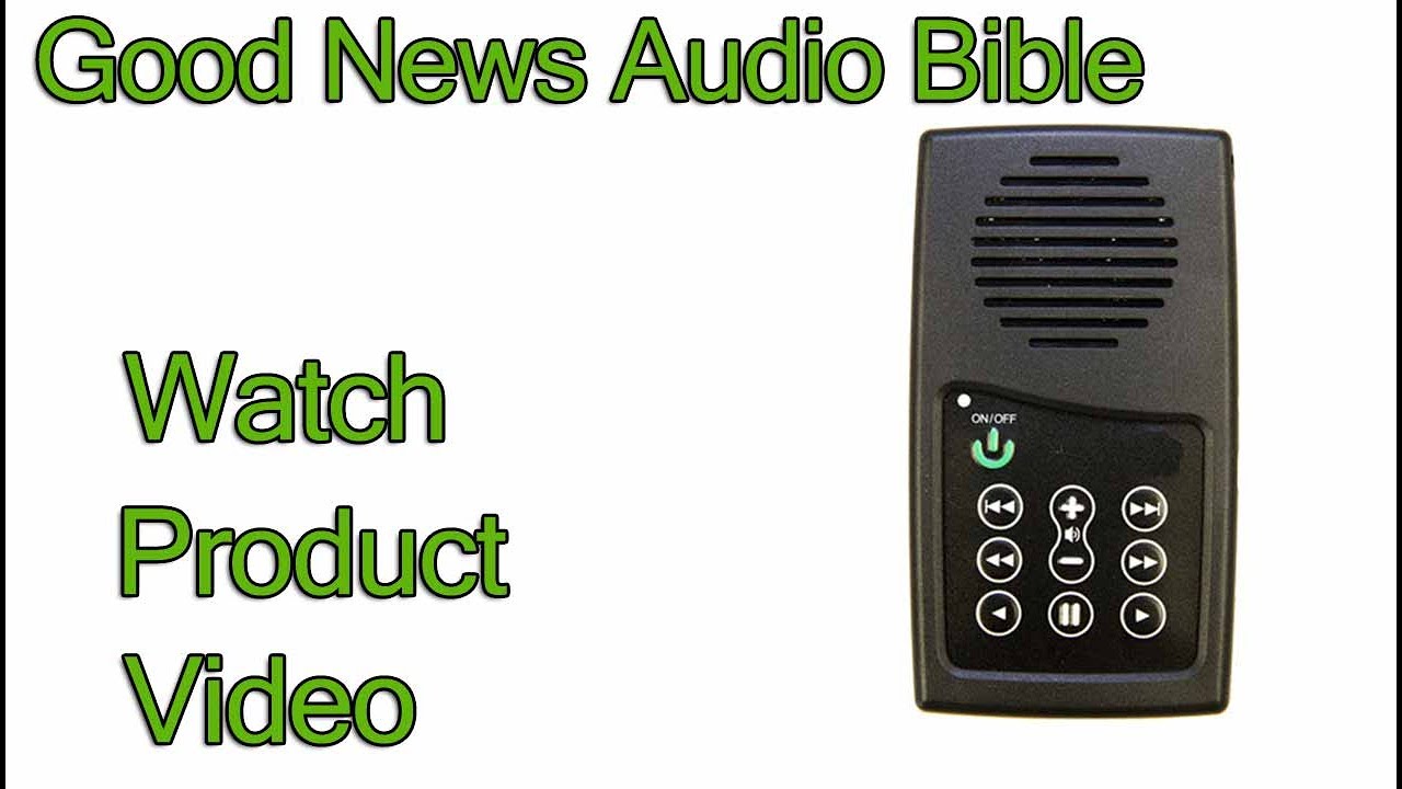Good News Bible Old and New Testament Audio Bible player - GNT Audio ...