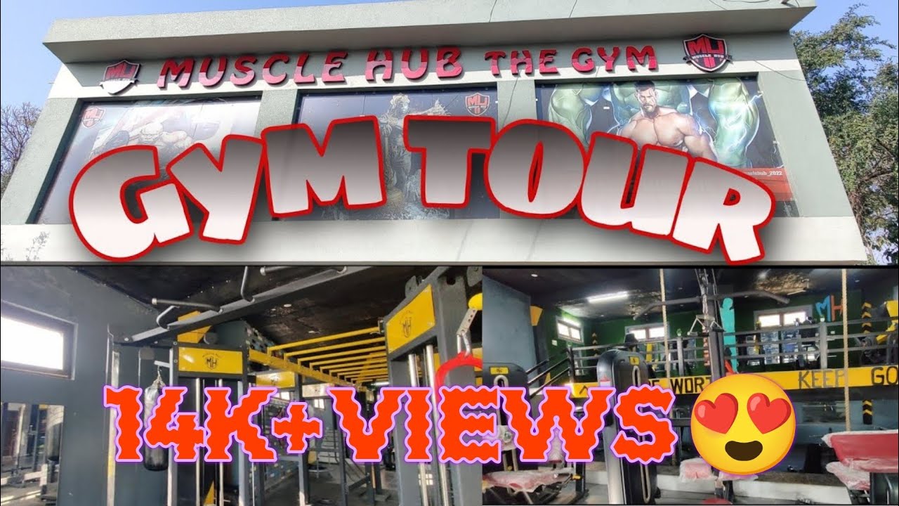 Gym Tour |Best gym Interiors |Gym interior design ideas | Muscle Hub ...