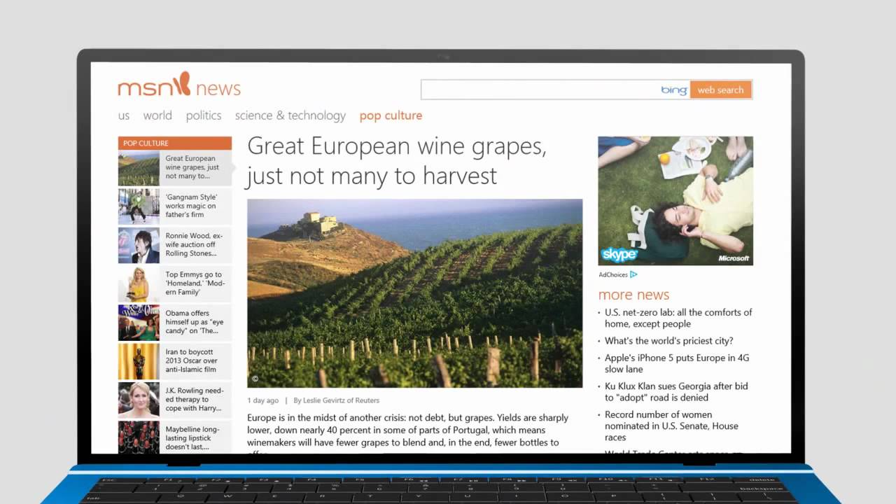 The New MSN, Designed for Windows 8 - YouTube