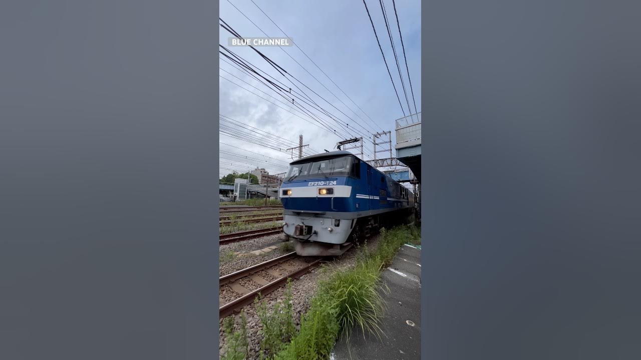 (貨物列車) 2024/09/25 2059レ EF210-124 + コキ20B カンガルーライナーSS60 (陸前山王〜吹田タ) #Shorts - YouTube