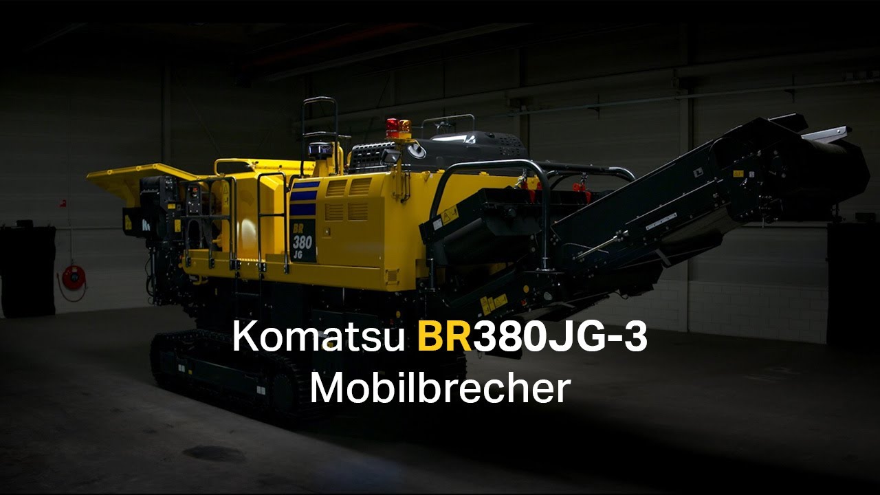 Mobile Brecher Komatsu BR380JG-3 - YouTube