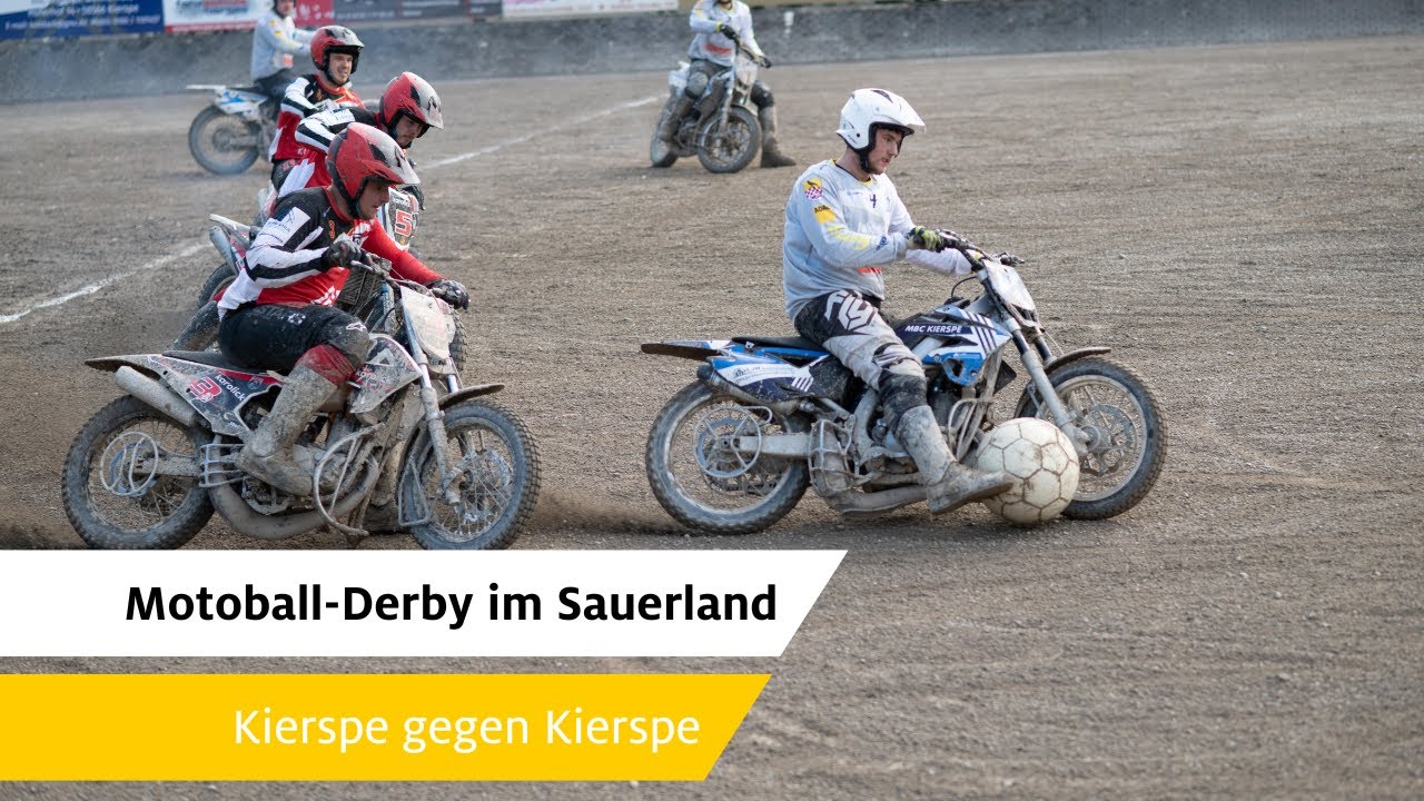 Fußball auf dem Motorrad - Motoball in Kierspe - YouTube