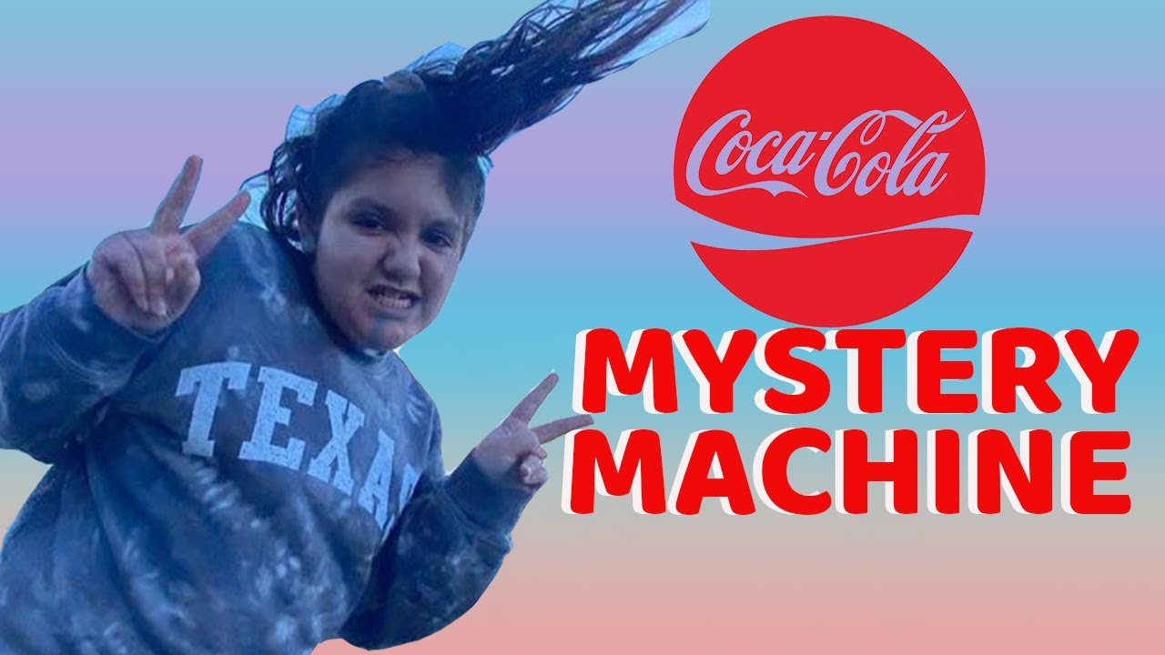 I visit the COCA COLA MYSTERY MACHINE! What drink do I get??? - YouTube