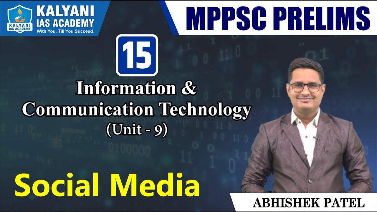 LEC 15 | Social Media | Unit 9 | Information Technology | MPPSC Prelims ...