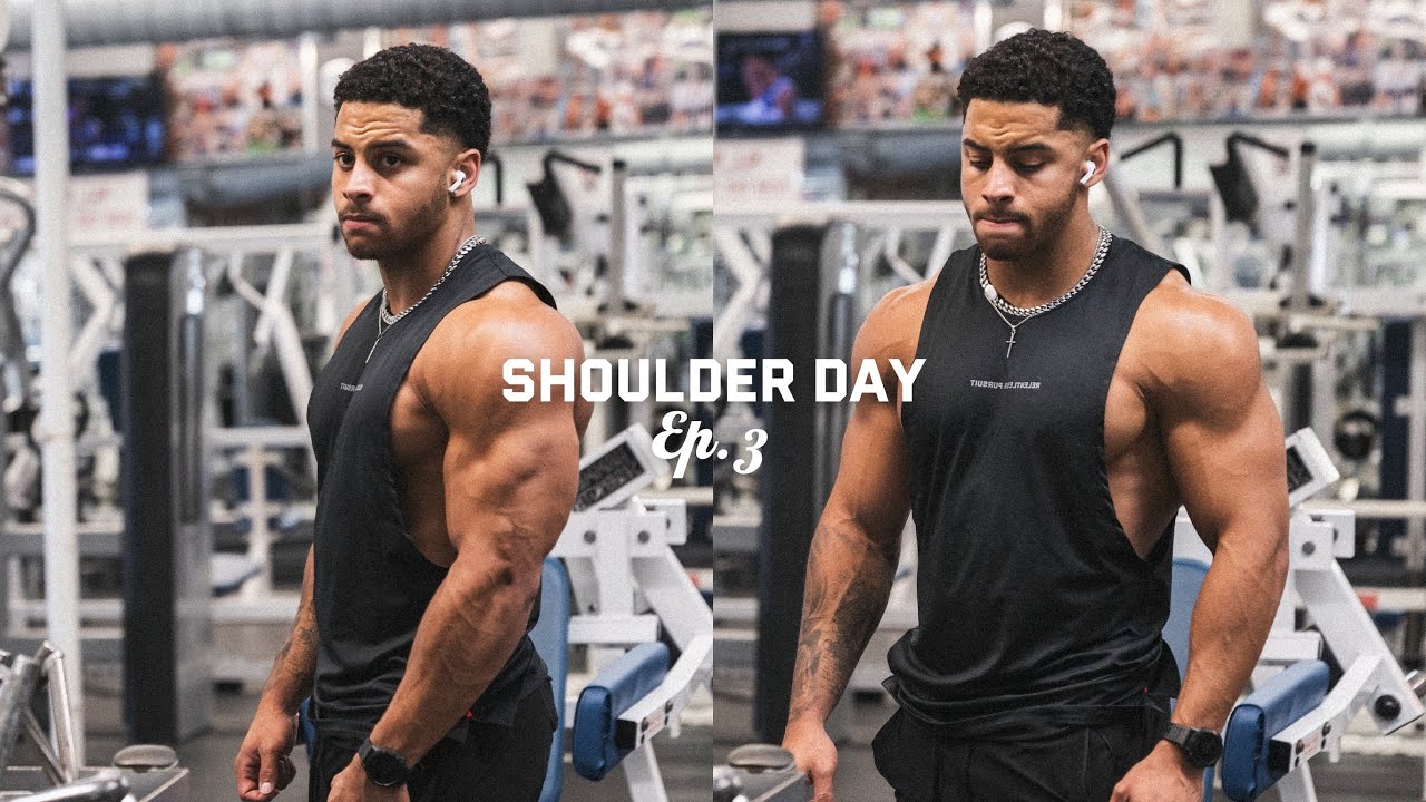 HEAVY SHOULDER WORKOUT & CARB CYCLING - YouTube