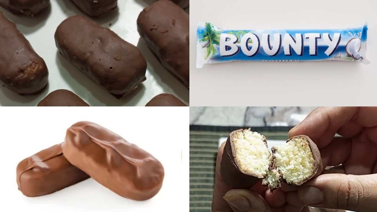 Homemade bounty bar for kids || how to make bounty bar at home - YouTube