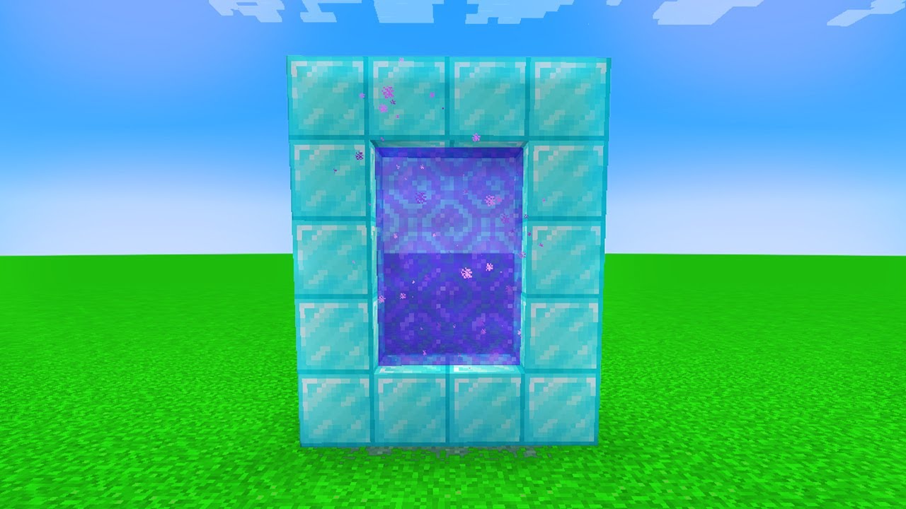 Minecraft Custom Nether Portal - YouTube