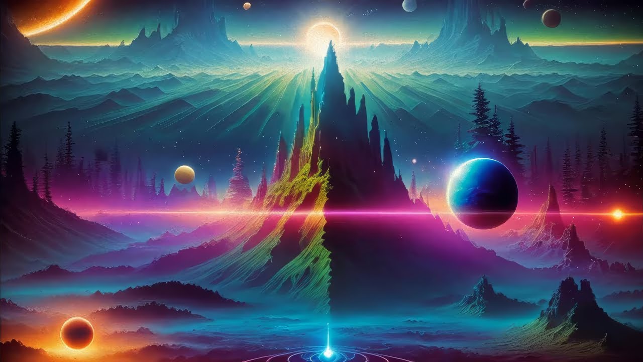 3D Healing Journey [4k 12hrs Relaxing AI Graphic Visuals] - YouTube