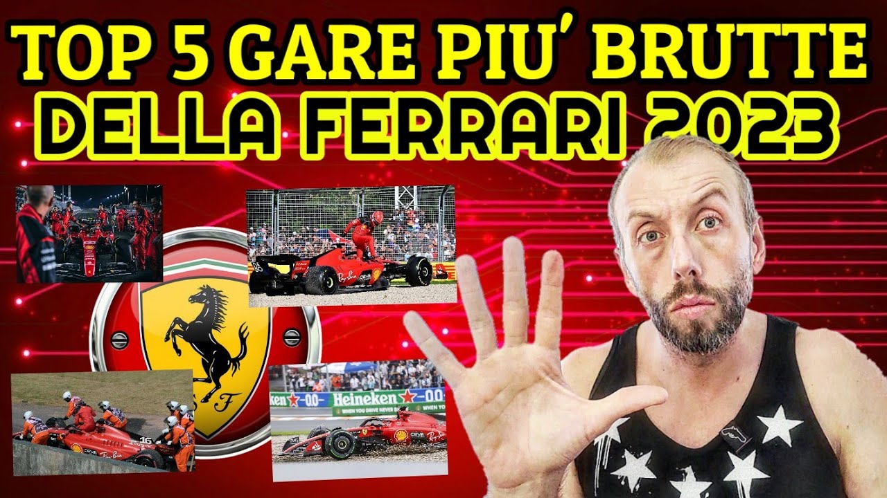 TOP 5 GARE PIU' BRUTTE FERRARI IN F1 NELLA STAGIONE 2023 💥 - YouTube