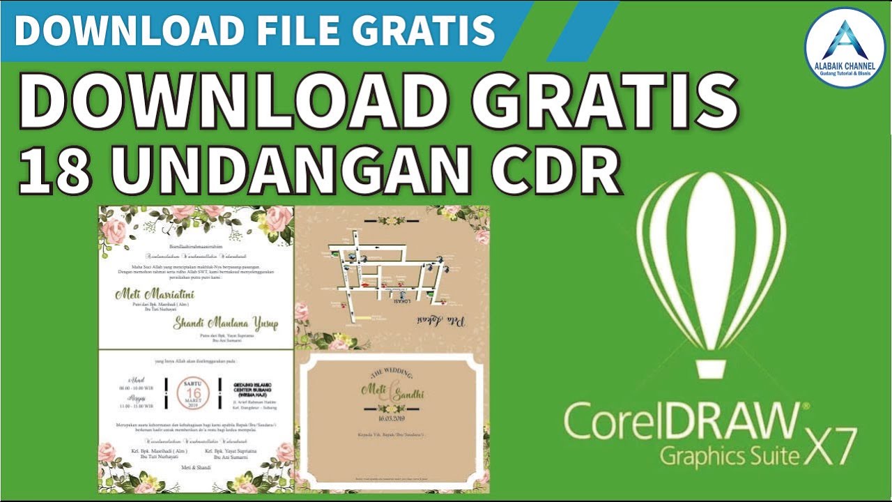 [ NEW ] DOWNLOAD GRATIS File Undangan Pernikahan Modern Format Corel ...