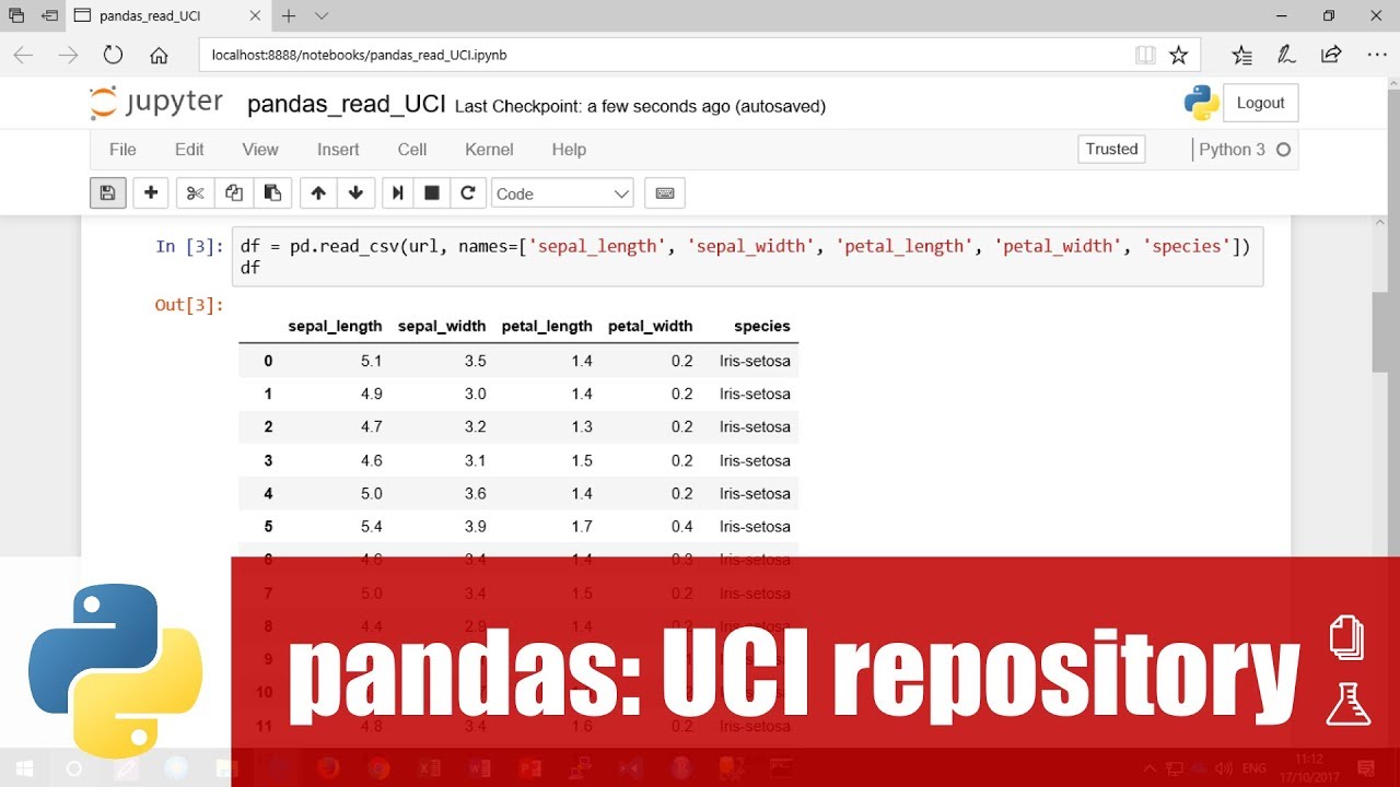สอน Python สำหรับ Data Science การอ่านไฟล์ที่ไม่มี Header Row Youtube