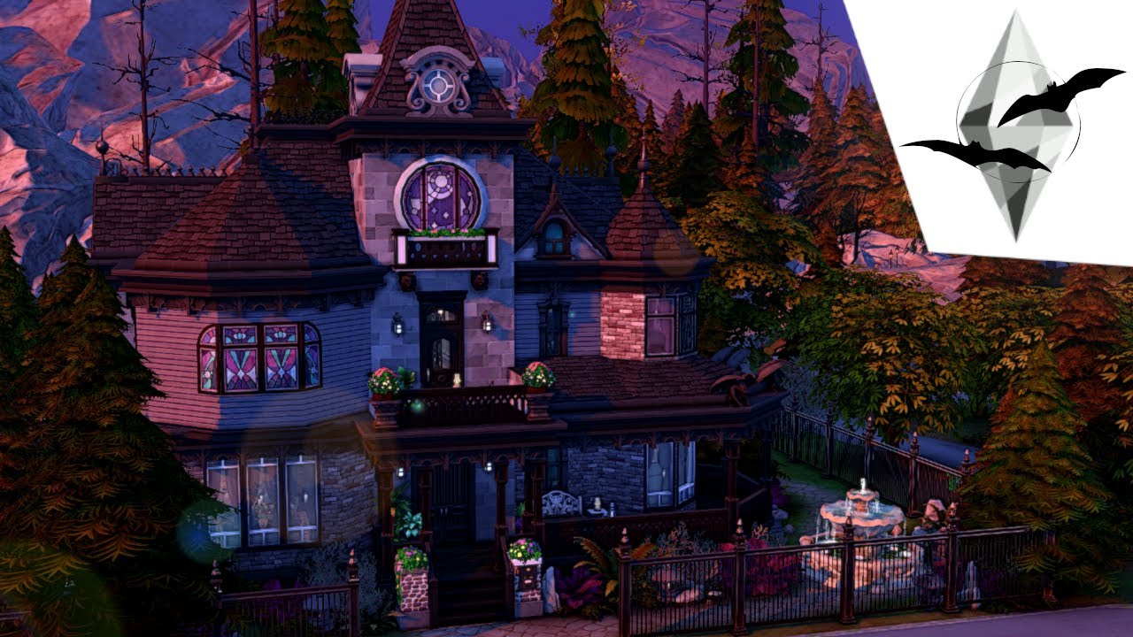 VATORE MANOR 🦇 Rebuild Forgotten Hollow || The Sims 4: Speed Build (No ...