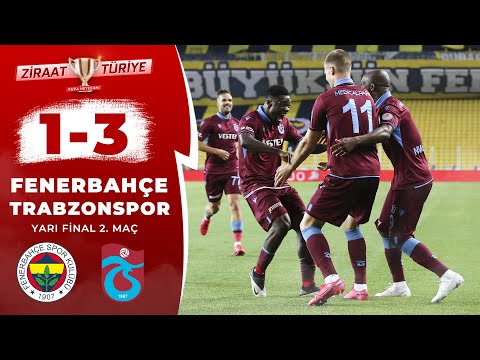 Fenerbahçe 1 - 3 Trabzonspor MAÇ ÖZETİ (Ziraat Türkiye Kupası Yarı Final Rövanş Maçı) / 16.06.2020