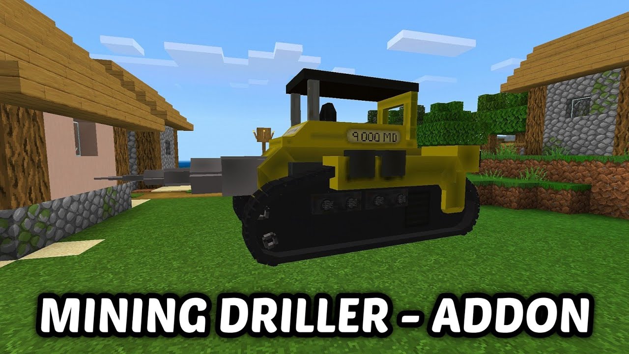 Mining Driller Addon - Minecraft PE (Showcase) - YouTube