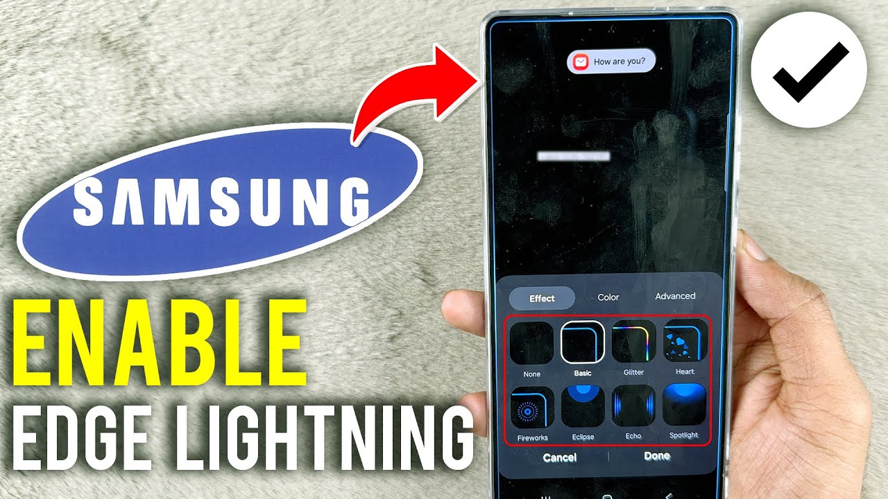 How to Enable Edge Lightning Samsung S25 Ultra - YouTube