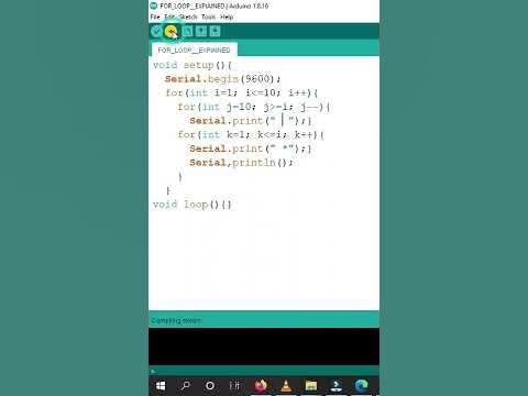 Arduino Coding | Triangle pattern 2 #shorts - YouTube