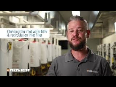 Navien - Cleaning the Inlet Water Filter and Recirculation Inlet Filter ...