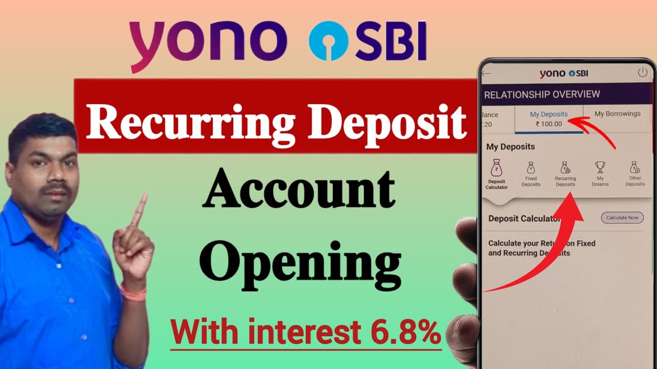 Recurring Deposit | How to open rd account in sbi yono app | Sbi rd ...