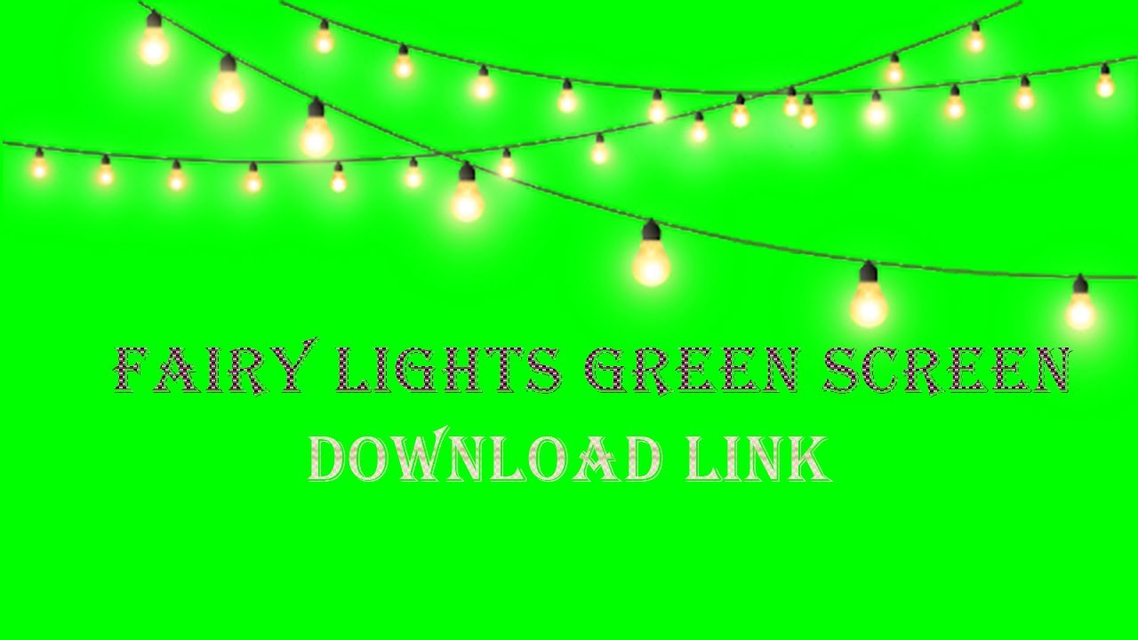 Fairy Lights Green Screen| green background effect - YouTube