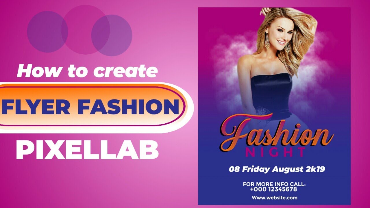 HOW TO CREATE A PROFESSIONAL FLYER IN PIXELLAB - YouTube