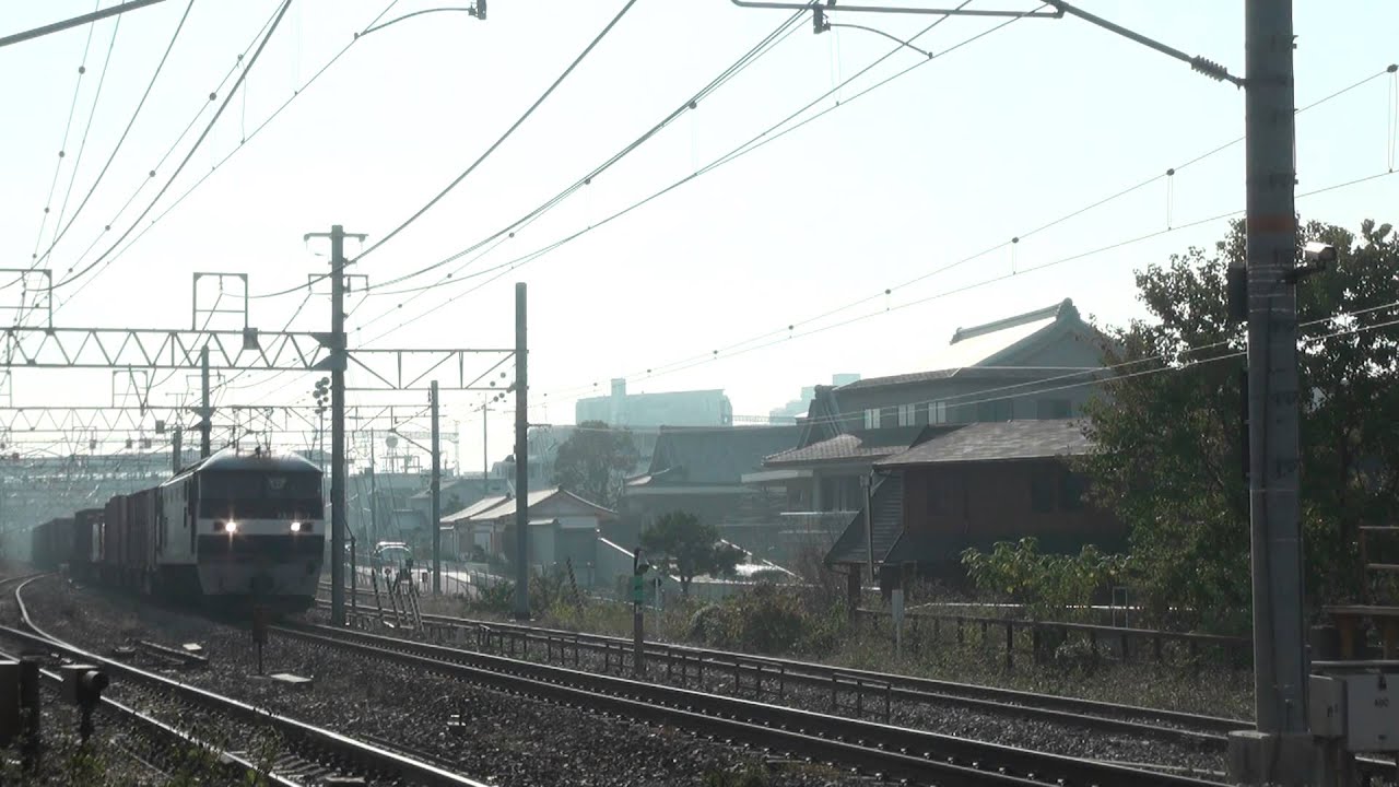 JR貨物 8053レ EF210 7号機 2013年11月 - YouTube